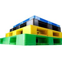 China PMMA TPU Rackable Plastic Pallets Molded Plastic Pallets Black for sale
