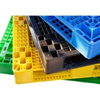 China 5 Ton Forklift Plastic Pallet Black Injection Moulded Plastic Pallets for sale