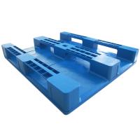 China Transportation Euro HDPE Pallets Blue Heavy Duty Nestable Pallet for sale