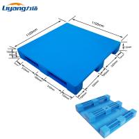 China Customized Warehouse Plastic Pallet 1100x1100 HDPE Pallets Blue for sale