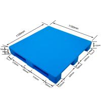 China Customized Warehouse Plastic Pallet 1100x1100 HDPE Pallets Blue for sale