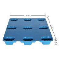 China Reinforced Recycled Plastic Pallets Hygienic Euro Size 1100*1100mm for sale
