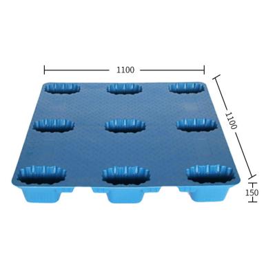 China Reinforced Recycled Plastic Pallets Hygienic Euro Size 1100*1100mm for sale