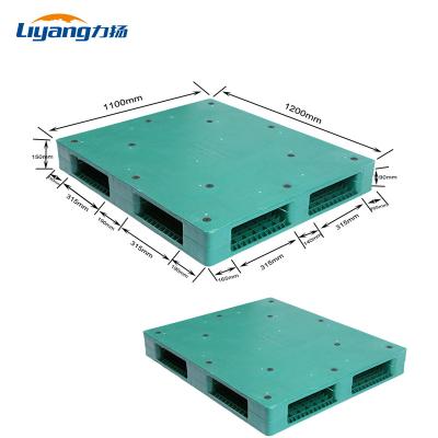 China Green HDPE Flat Top Pallets Food Grade For Public Area , Hotel for sale