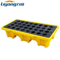 China Poly Plastic Spill Pallets Oil Drum Secondary Containment Pallets for sale