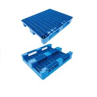 China 3 Skids HDPE Pallets Open Deck Plastic Pallet 45*35cm 100*50cm for sale