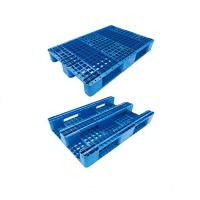 China 3 Skids HDPE Pallets Open Deck Plastic Pallet 45*35cm 100*50cm for sale