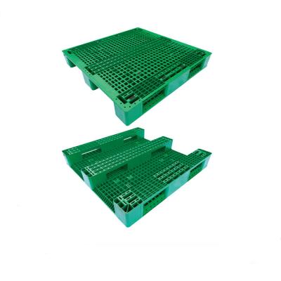 China Green Perforated Pallet HDPE Warehouse Plastic Pallet 1500x1500mm for sale