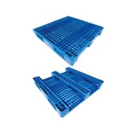 China Green Perforated Pallet HDPE Warehouse Plastic Pallet 1500x1500mm for sale