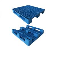China Green Perforated Pallet HDPE Warehouse Plastic Pallet 1500x1500mm for sale