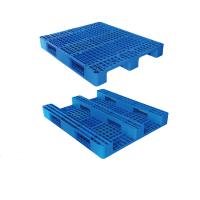 China Green Perforated Pallet HDPE Warehouse Plastic Pallet 1500x1500mm for sale