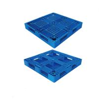 China CE SGS Heavy Duty Plastic Pallet Green Stackable Plastic Warehouse Pallets for sale