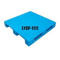 China Hdpe Red Flat Top Plastic Pallets SGS Steel Reinforced Plastic Pallets for sale