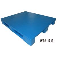 China Hdpe Red Flat Top Plastic Pallets SGS Steel Reinforced Plastic Pallets for sale