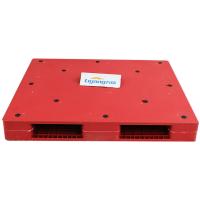 China Red Warehouse Lightweight Plastic Pallets For 2300mm Width Goods for sale