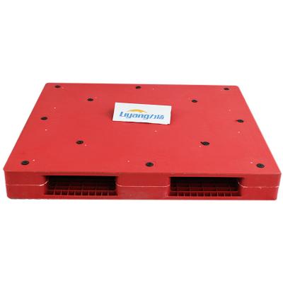 China Red Warehouse Lightweight Plastic Pallets For 2300mm Width Goods for sale