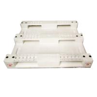 China Euro Standard Virgin HDPE White Plastic Pallets 1000*1000 1100*1100 for sale