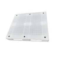 China Euro Standard Virgin HDPE White Plastic Pallets 1000*1000 1100*1100 for sale