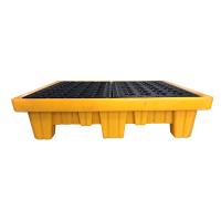 China Stackable Oil Bunding Trays 4 Secondary Chemical Containment Pallet for sale
