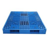 China Yellow Stackable Euro Plastic Pallet 1300*1200mm For Transportation for sale