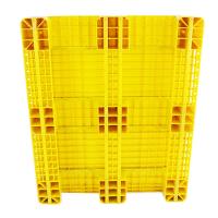 China Single Faced HDPE Pallets 1500kg Dynamic Load Plastic Stacking Pallets for sale