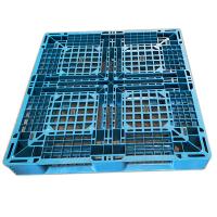 China Euro Black Plastic Pallet For Warehouse HDPE PP Reusable Pallets for sale