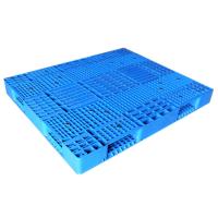 China Durable Blue Flat Plastic Pallets Virgin PP Injection Moulded Pallets for sale