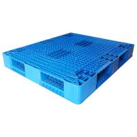 China Durable Blue Flat Plastic Pallets Virgin PP Injection Moulded Pallets for sale