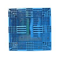 China Durable Blue Flat Plastic Pallets Virgin PP Injection Moulded Pallets for sale