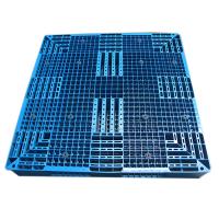 China Durable Blue Flat Plastic Pallets Virgin PP Injection Moulded Pallets for sale