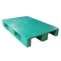 China Single Face HDPE Plastic Pallets Euro Eco Green Plastic Pallet for sale