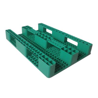 China Single Face HDPE Plastic Pallets Euro Eco Green Plastic Pallet for sale