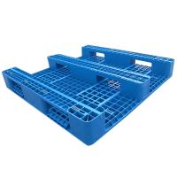 China 6 Runners Recycled Plastic Pallets HDPE PP Euro Grid Pallet for sale