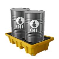 China Double 200L PE Oil Plastic Spill Pallets Spill Containment Platform for sale