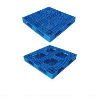 China Recycled Black Plastic Pallet 1100x1100x150mm 8000Kg Static Load for sale