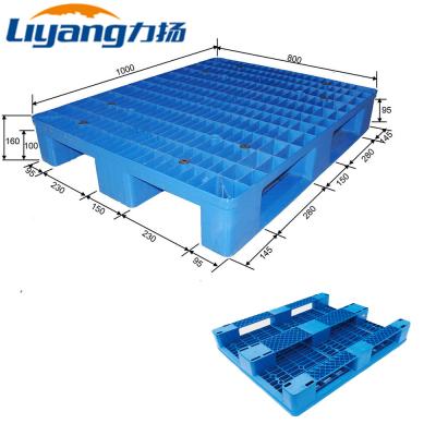 China Reversible HDPE Plastic Pallets 1000 X 800 Lightweight Nesting Pallet for sale