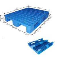 China Reversible HDPE Plastic Pallets 1000 X 800 Lightweight Nesting Pallet for sale