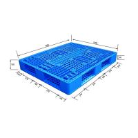 China LLDPE Reinforced Rackable Plastic Pallets 1500kg Dynamic Load for sale