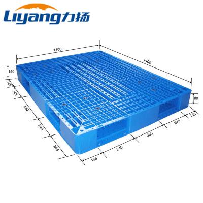 China Customized Double Side HDPE Grid Pallet For Factories Warehouses for sale