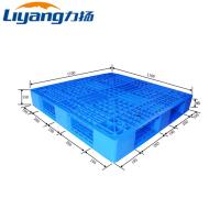 China Warehouse Plastic Shipping Pallets 1100x1100mm Blue Plastic Pallet for sale