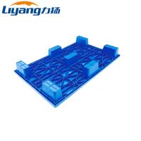 China Blue Plastic EPAL Euro Pallet HDPE Pallets Four Way Single Face for sale