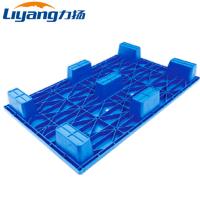 China Blue Plastic EPAL Euro Pallet HDPE Pallets Four Way Single Face for sale