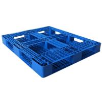 China Custom SGS Nestable Plastic Pallet Four Way Plastic Forklift Crates for sale