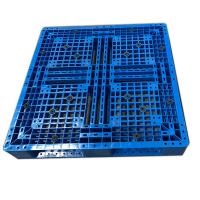 China Custom SGS Nestable Plastic Pallet Four Way Plastic Forklift Crates for sale