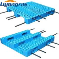 China Disposable Package HDPE Pallets One Way Plastic Pallet Blue ISO9001 for sale