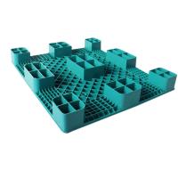 China 9 Feet Plastic Black Pallets Logistic Storage PP Pallets ISO Standard for sale