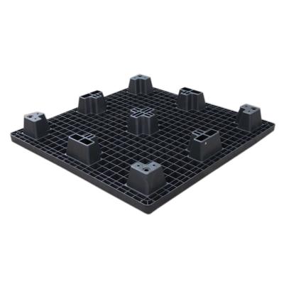 China 9 Feet Plastic Black Pallets Logistic Storage PP Pallets ISO Standard for sale