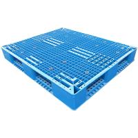 China HDPE Recyclable Euro Plastic Pallet Blue Lightweight Moulded Pallets for sale