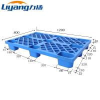 China Blue HDPE Euro Plastic Pallet Industrial Plastic Pallet 1200 X 800 for sale