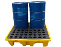 China HDPE Chemical Drum Spill Containment Pallet For 55 Gallon Drum for sale